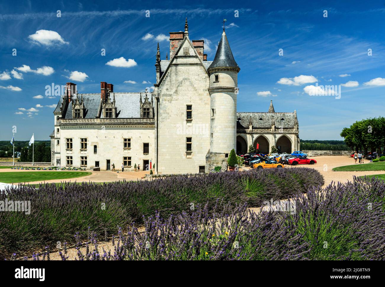 Castle garden from Amboise castle, France Stock Photo - Alamy
