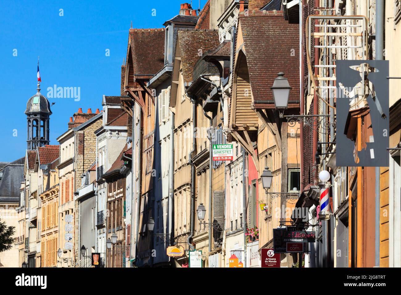 Historical architecture in Troyes, France Stock Photo - Alamy