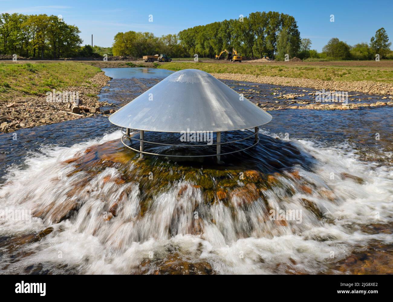 Flood protection on the river Lippe, Haltern, North Rhine-Westphalia ...