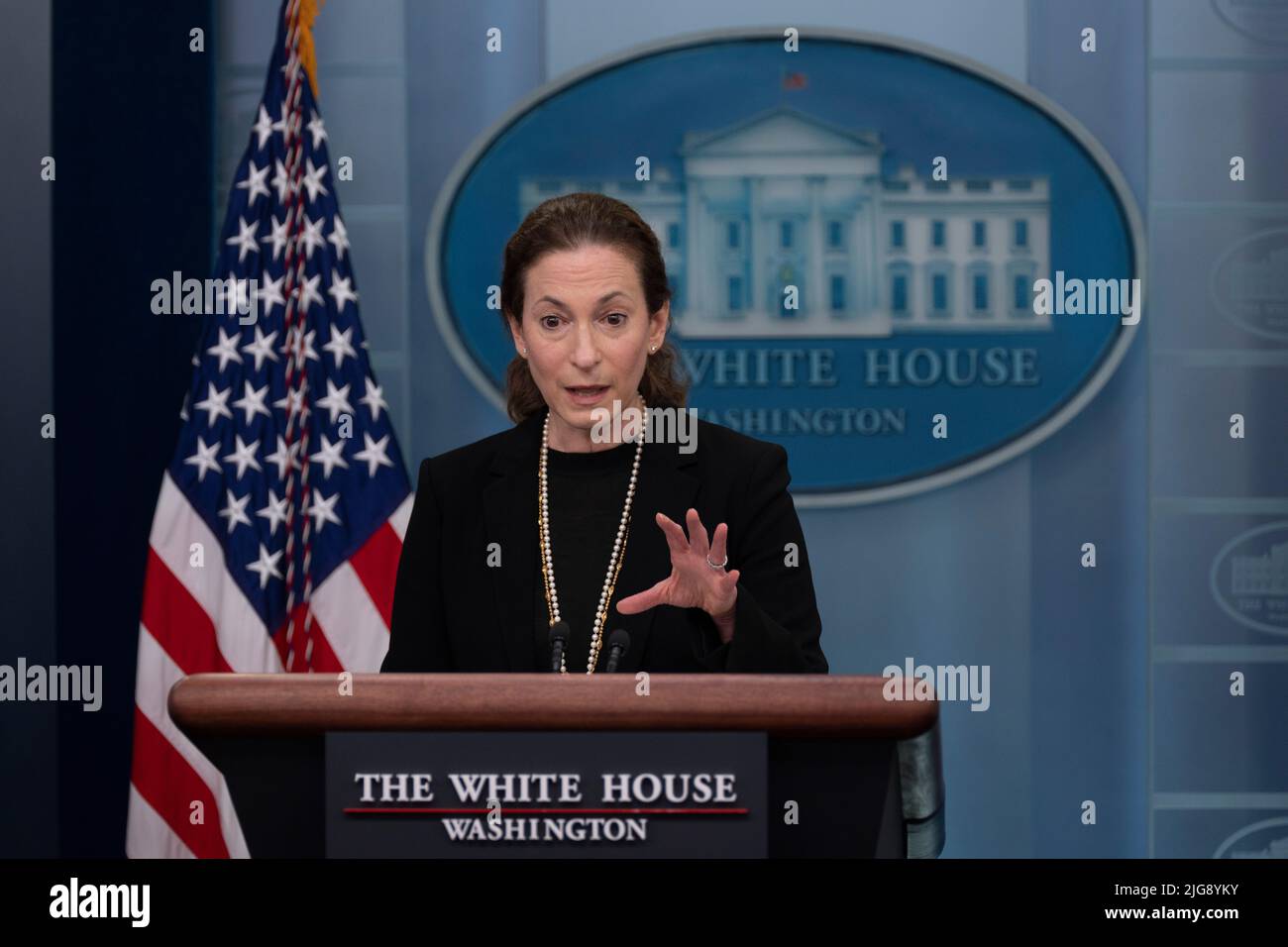 Washington, Vereinigte Staaten. 08th July, 2022. Jen Klein, Co-Chair ...