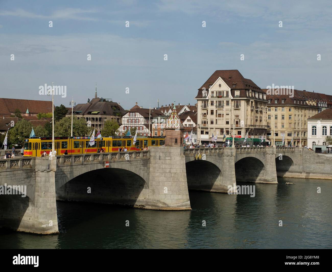 Switzerland, Basel, Middle Bridge Stock Photo - Alamy