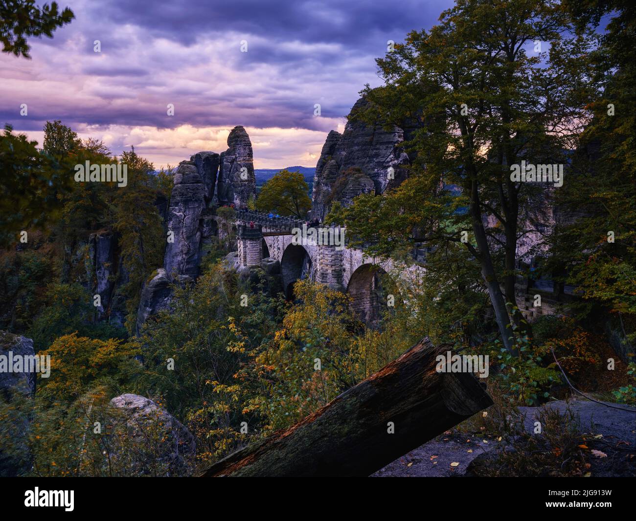Bastei bridge, Lohmen, Saxony Stock Photo - Alamy
