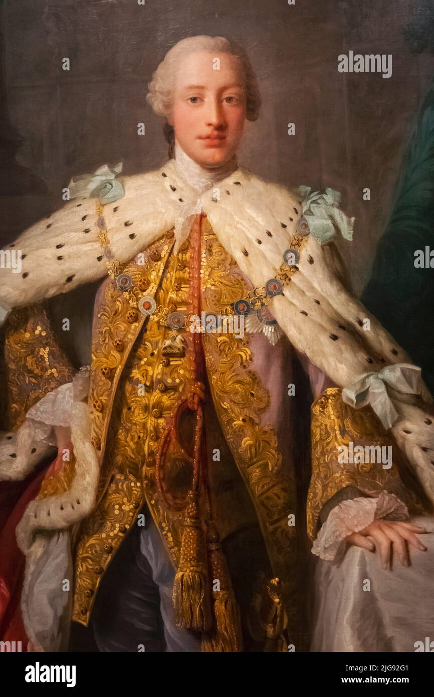 England, London, South Kensington, Science Museum, Portrait of King ...