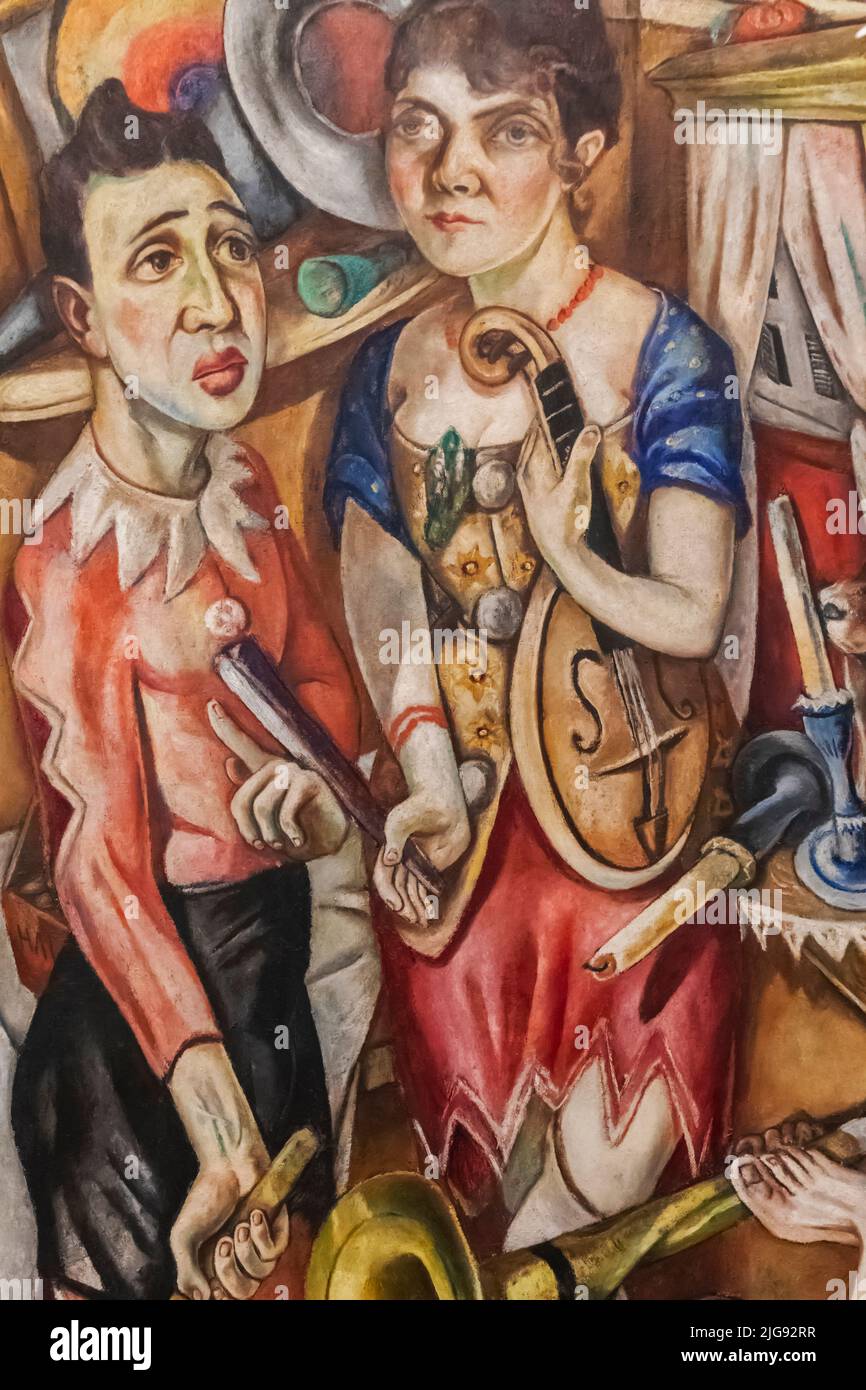 Painting titled "Carnival" by Max Beckmann dated 1920 Stock Photo - Alamy