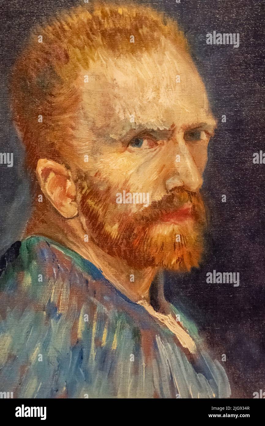 Vincent van Gogh Self Portrait in Paris dated Summer 1887 Stock Photo ...