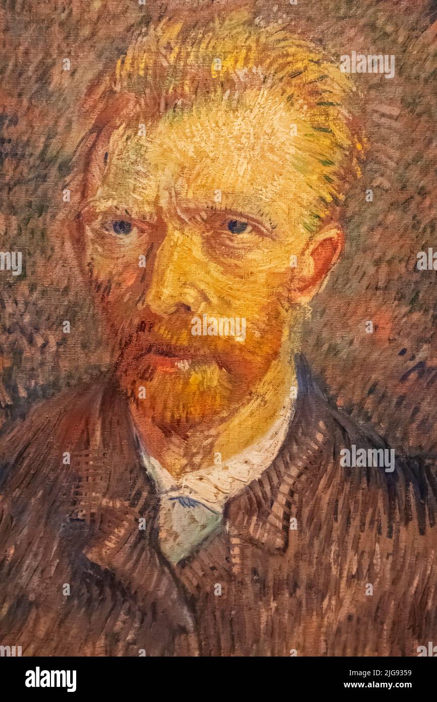 Vincent van Gogh Self Portrait in Paris dated Summer 1887 Stock Photo ...