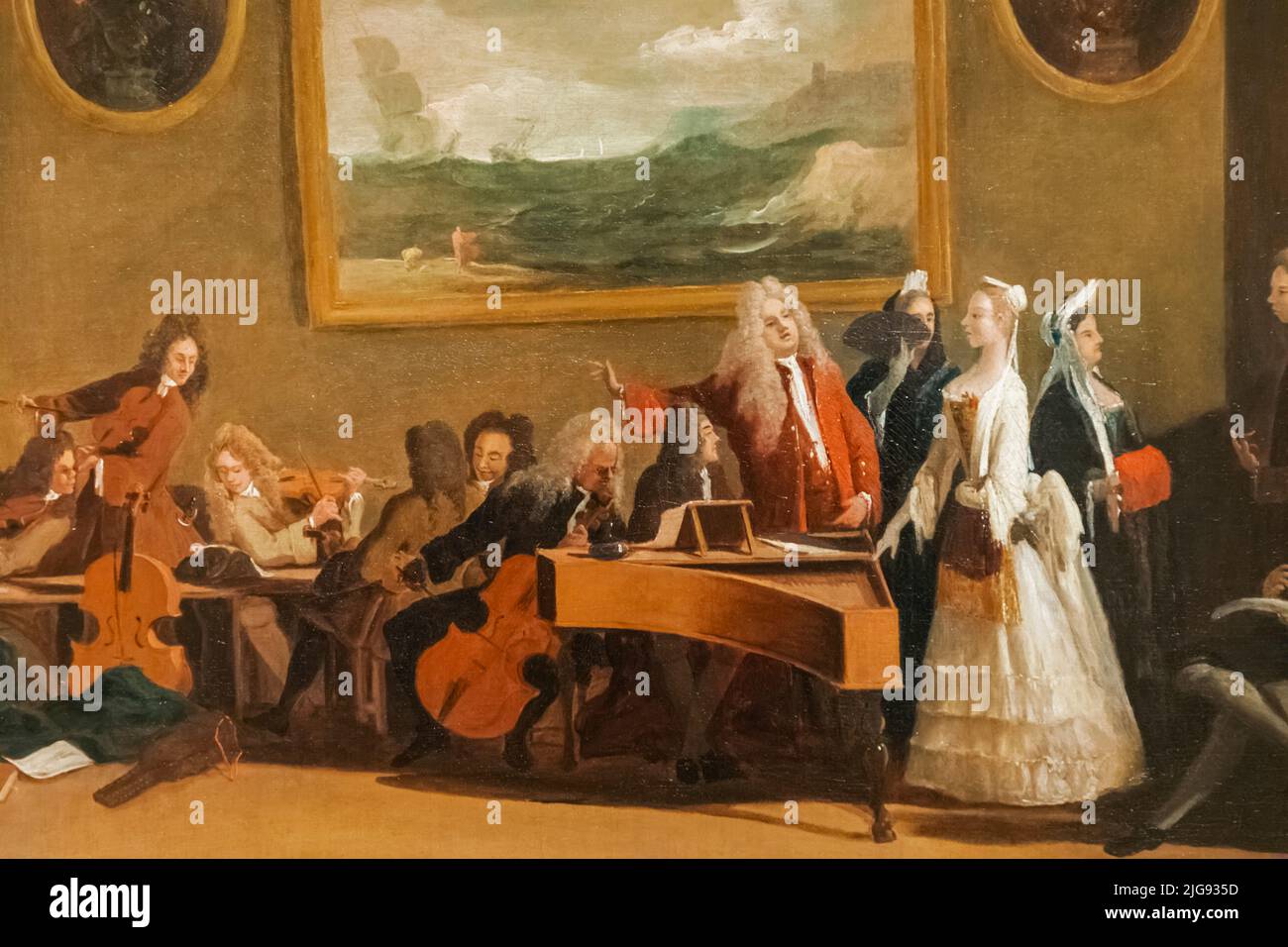 By the italian artist marco ricci dated 1709 hi-res stock photography ...