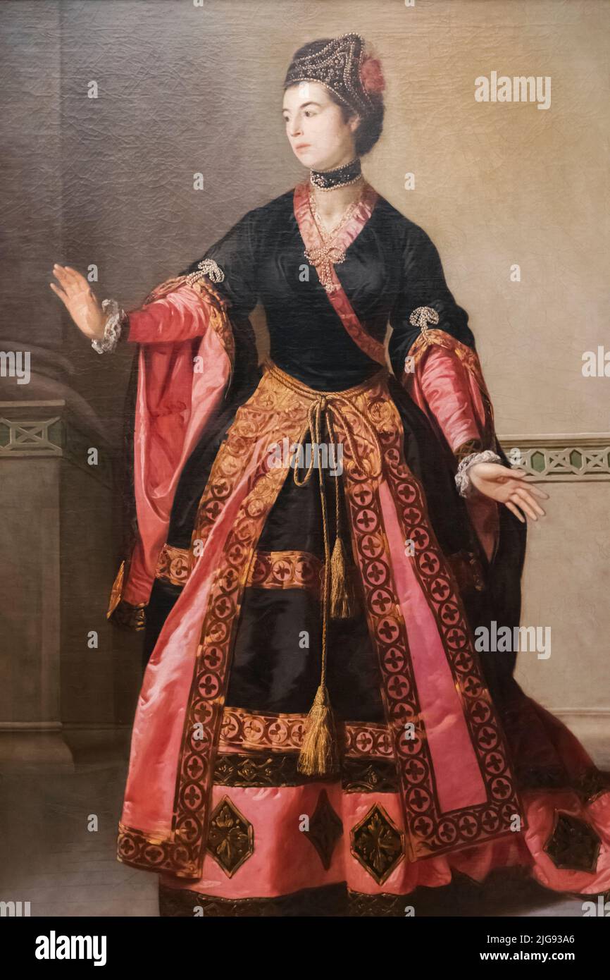 Mrs yates as mandane in the orphan of china hi-res stock photography ...