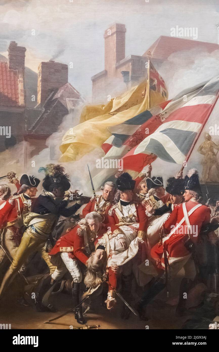 Painting titled "The Death of Major Peirson on 6 January 1781" by John ...