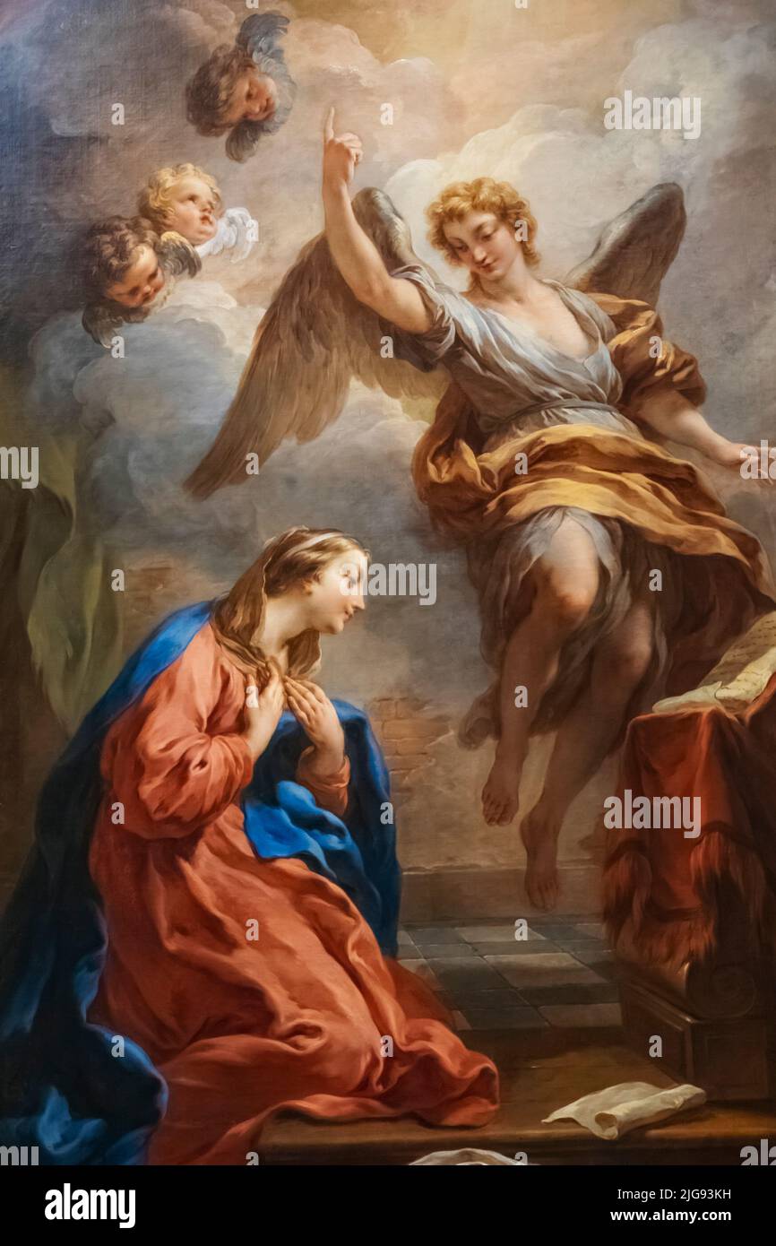 Angels mary annunciation painting hi-res stock photography and images - Alamy