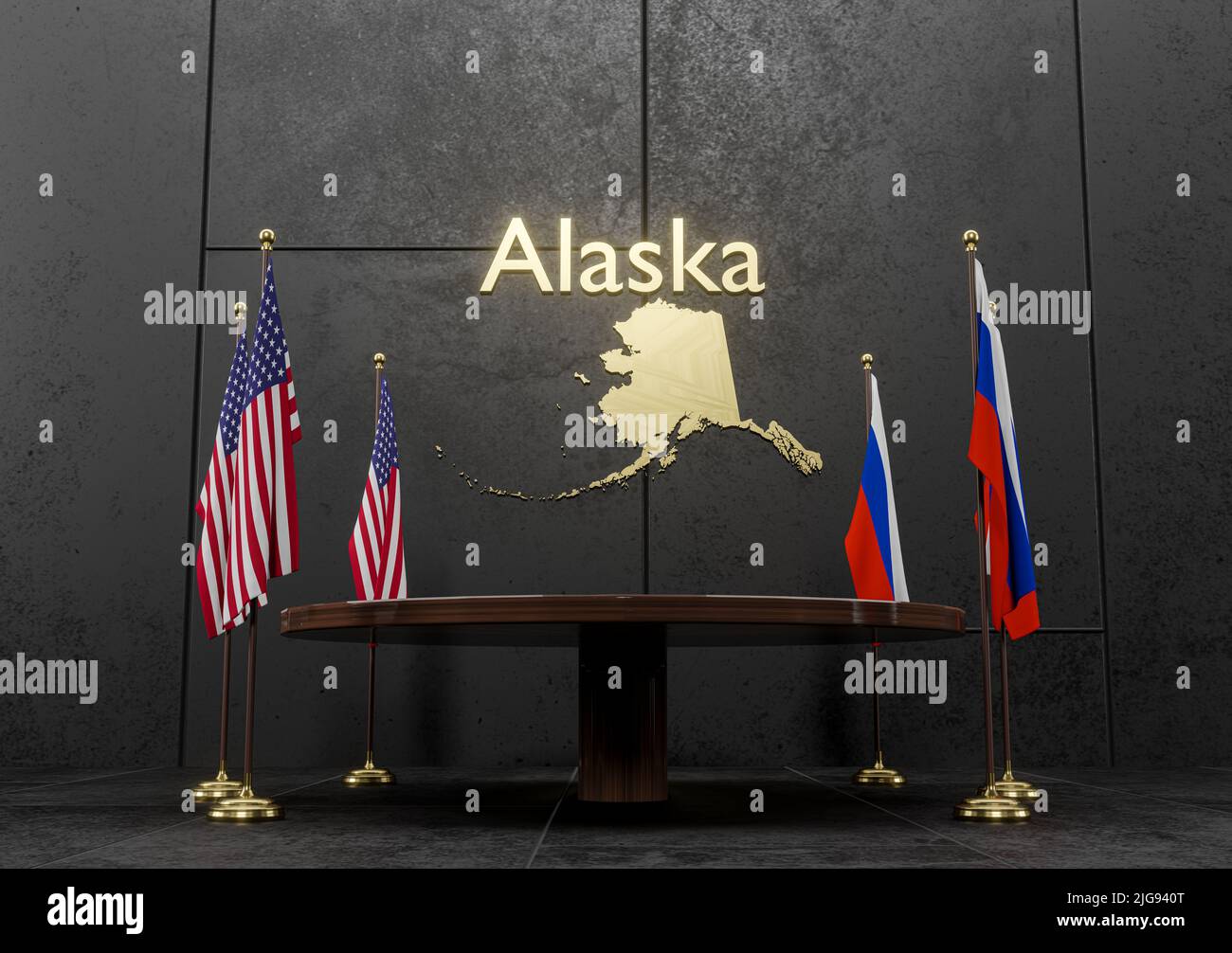 Aleutian islands and russia map hi-res stock photography and images - Alamy