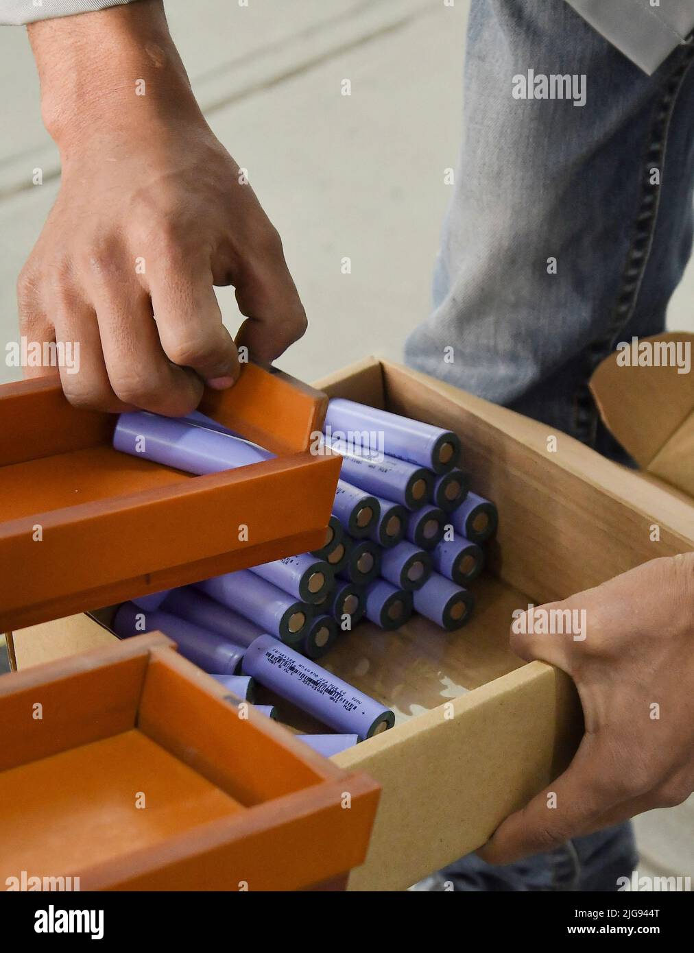 Lithium batteries factory hi-res stock photography and images - Alamy