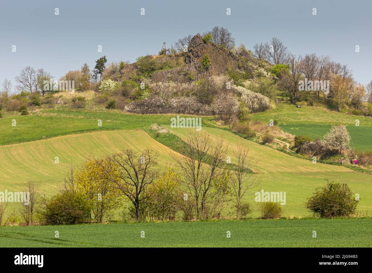 Europe, Poland, Lower Silesia, Czartowska Skala / Spitzberg - extinct ...