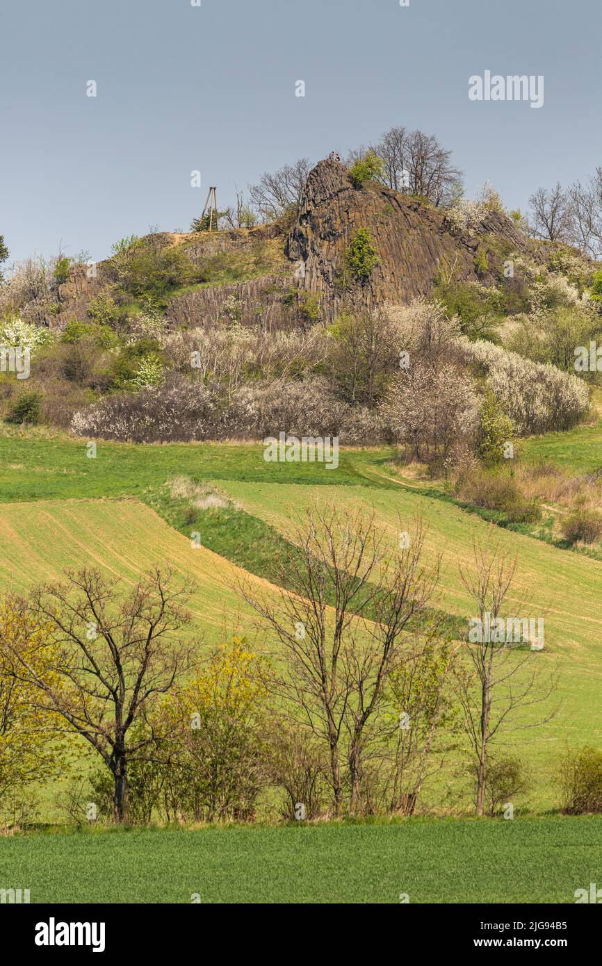 Europe, Poland, Lower Silesia, Czartowska Skala / Spitzberg - extinct ...