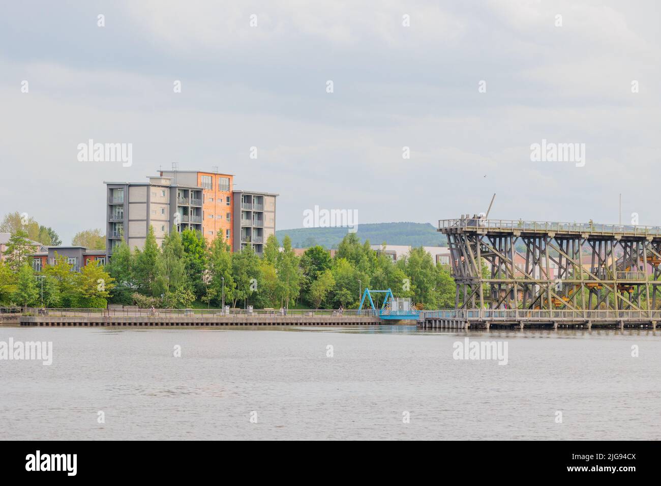 Dunston Gateshead England: 18th May 2022: View of Dunston Staiths from ...