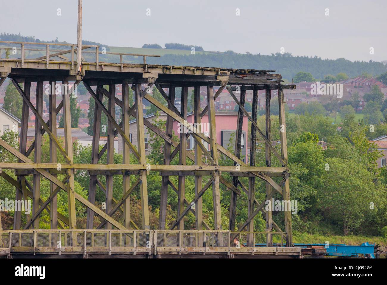 Dunston Gateshead England: 18th May 2022: View of Dunston Staiths from ...