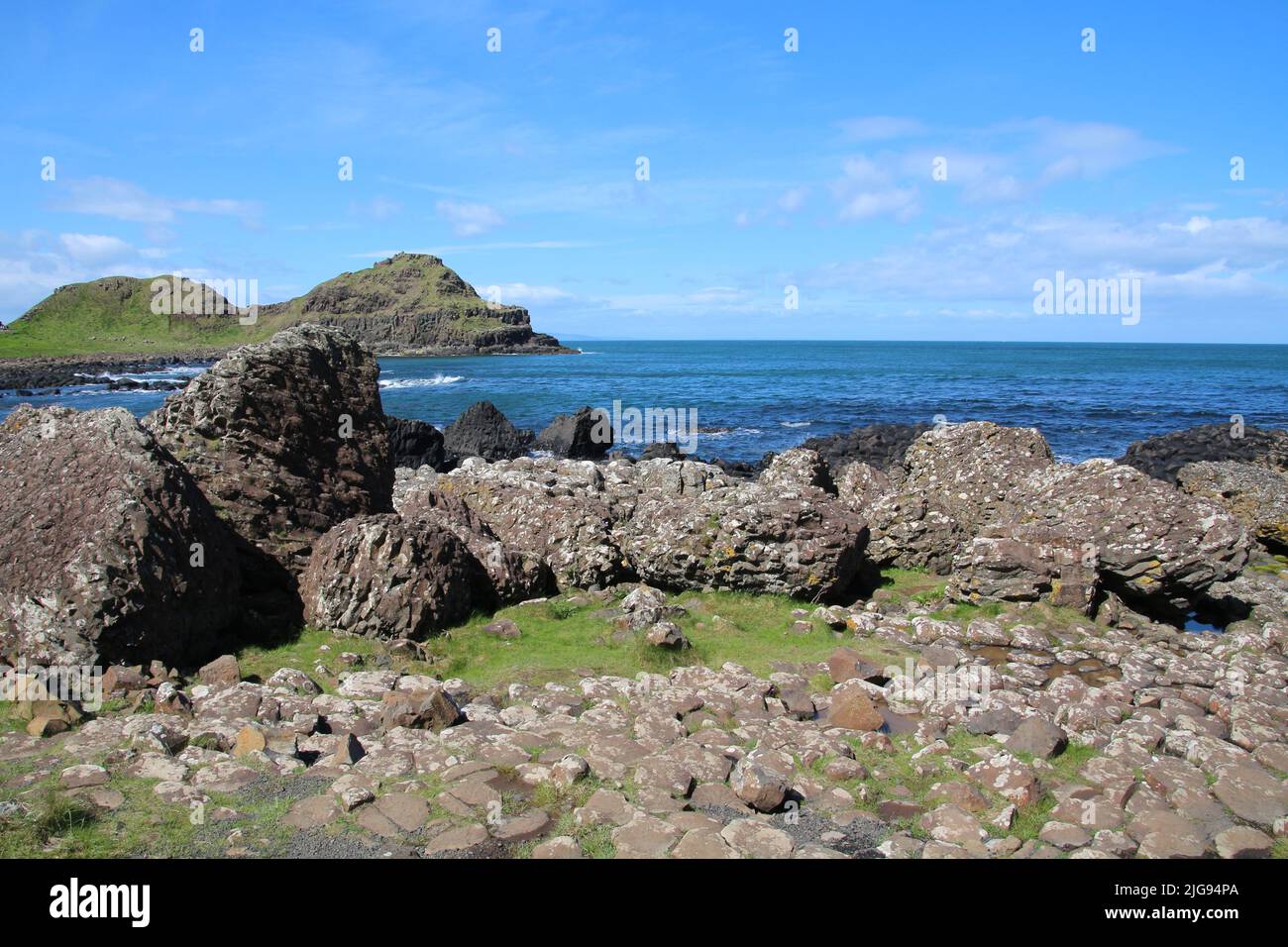 Coastal scenery at Giant's Causeway in Northern Ireland Stock Photo - Alamy