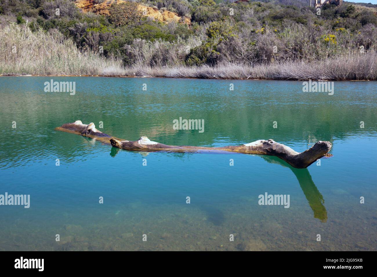 the lake Laghetto di Terranera is located in the bay of Terranera on ...