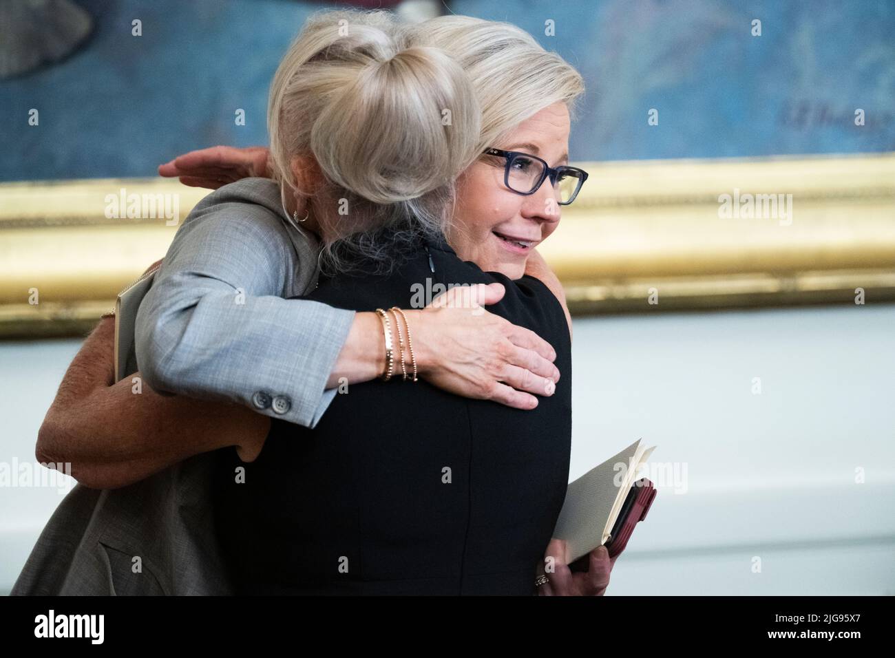 UNITED STATES - JULY 7: Rep. Liz Cheney, R-Wyo., attends a ceremony to ...