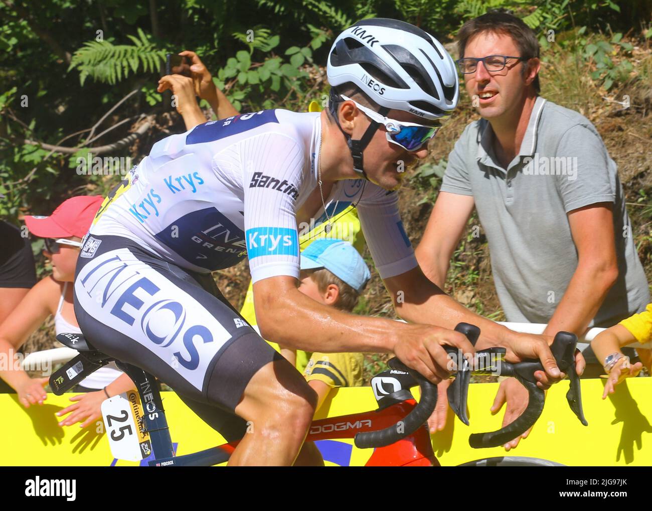 Tomblaine to La Super Planche des Belles Filles, France. 8th July, 2022 ...