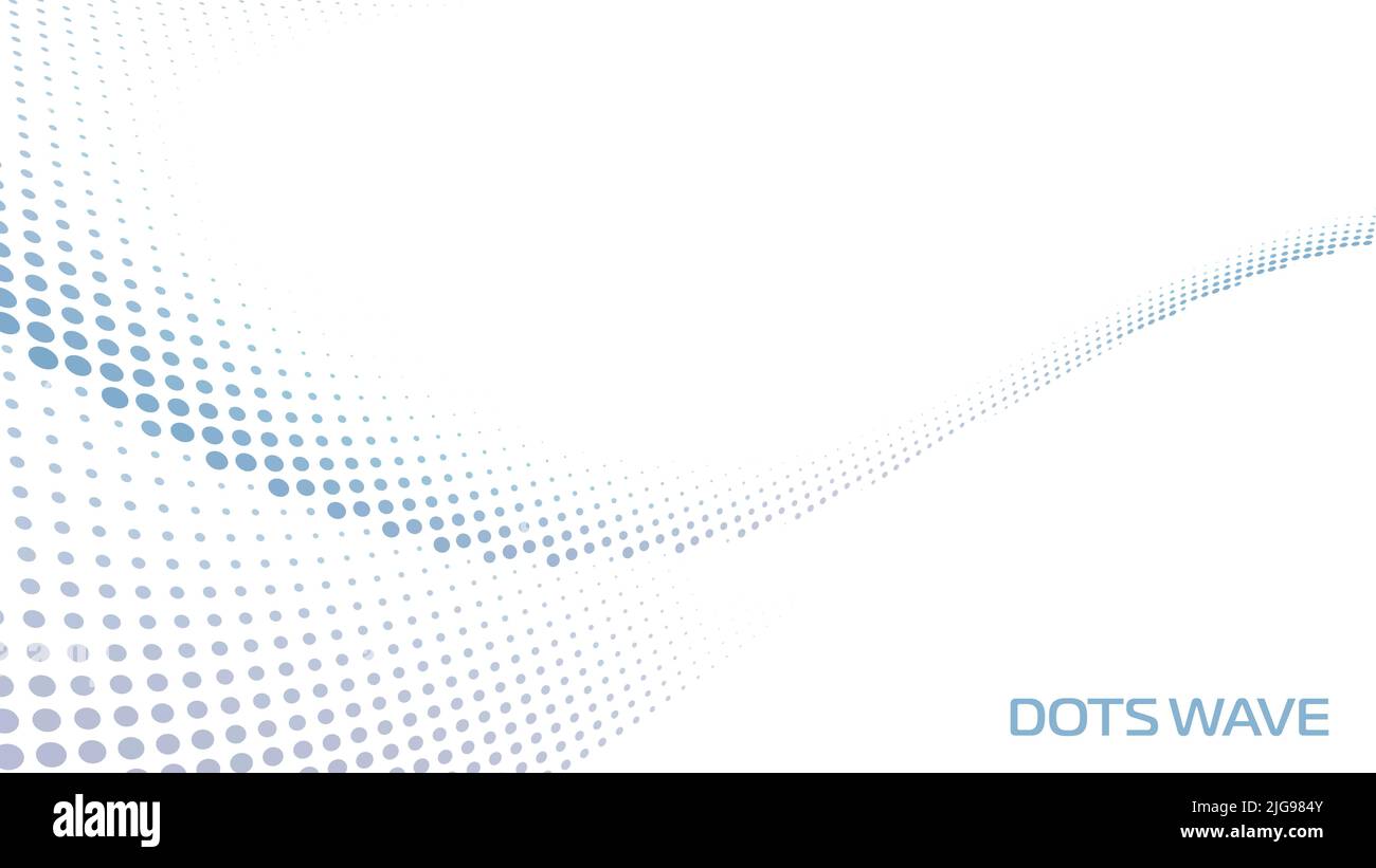 Simple abstract dots wave with halftone effect. Minimal vector graphic pattern Stock Vector ...