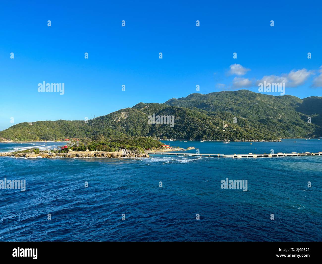 Labadee, Haiti - February 15, 2022: An aerial view of Labadee a Royal ...
