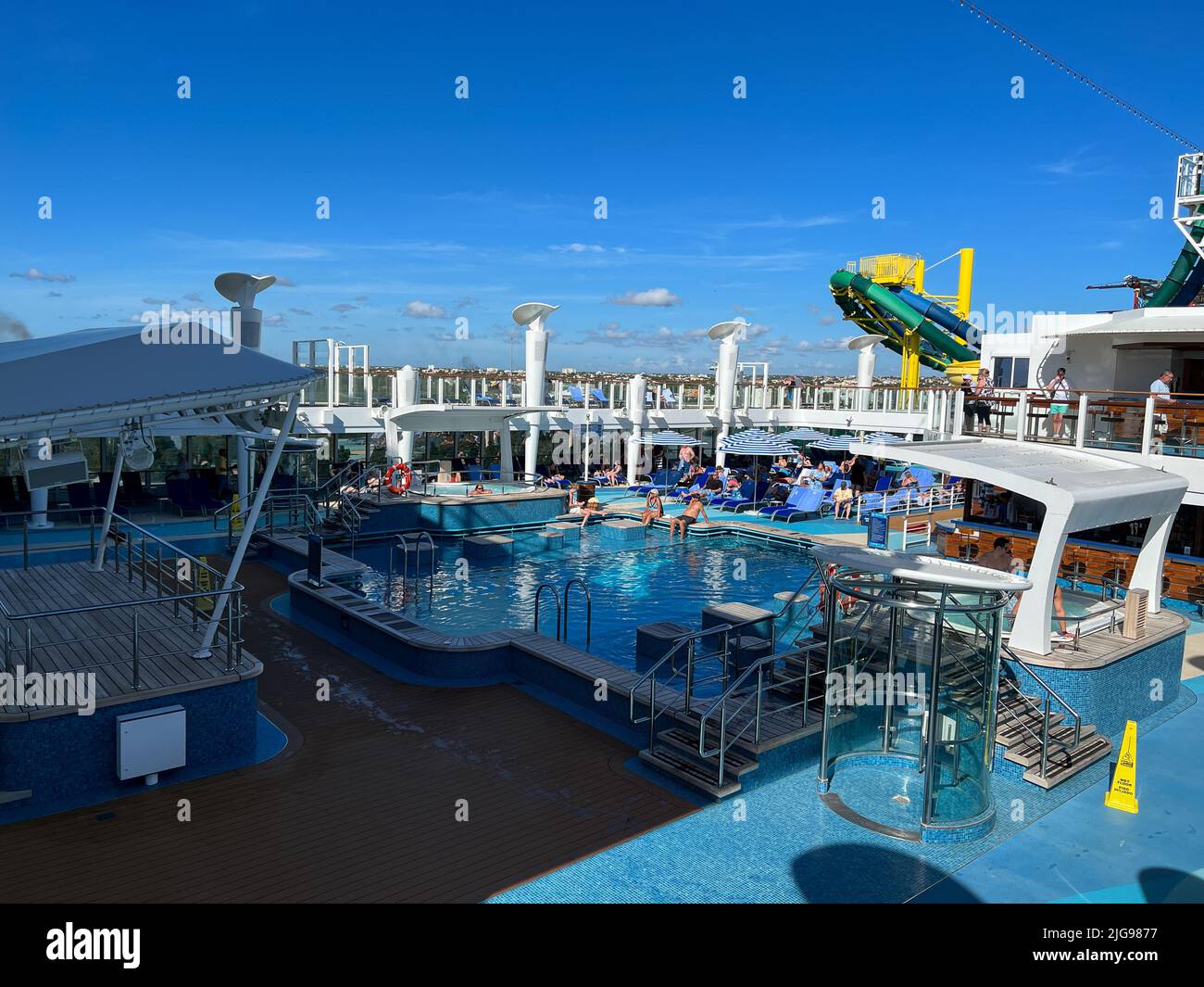 Orlando, FL USA-January 8, 2022: The Main Pool on the Norwegian Cruise ...