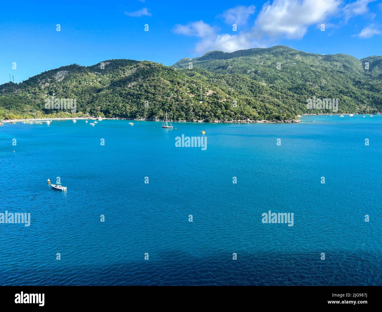 Labadee, Haiti - February 15, 2022: An aerial view of Labadee a Royal ...