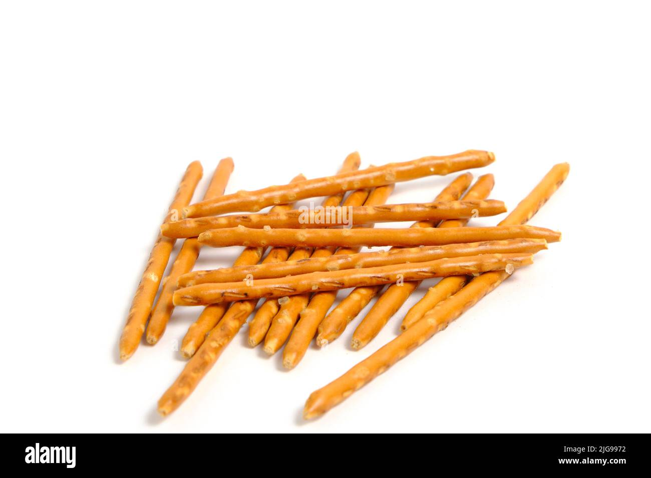 Crispy bamboo sticks cookies on a white background Stock Photo - Alamy