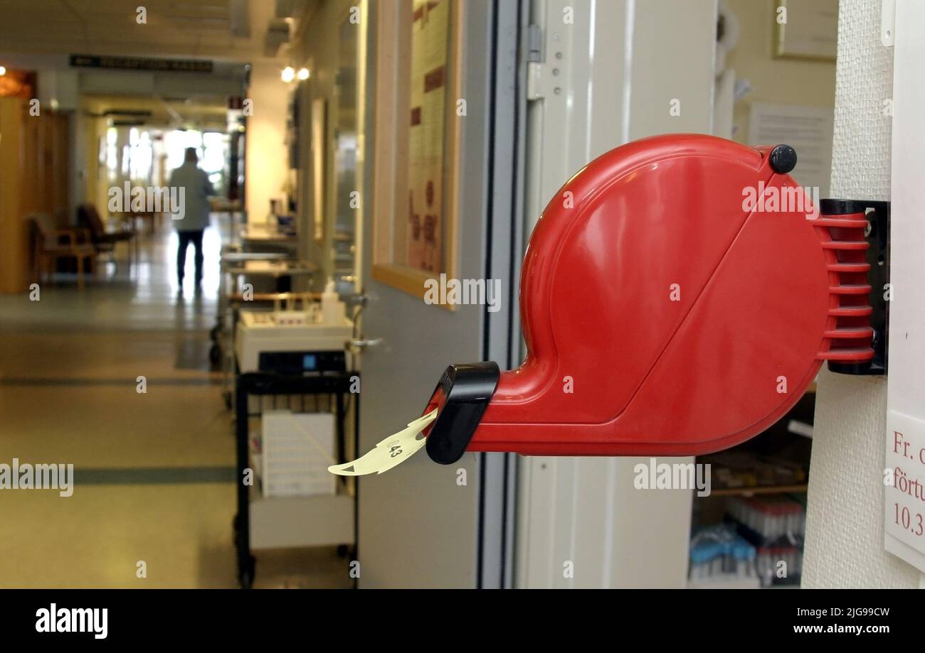 A health center. Queue notes for the laboratory at a health center ...