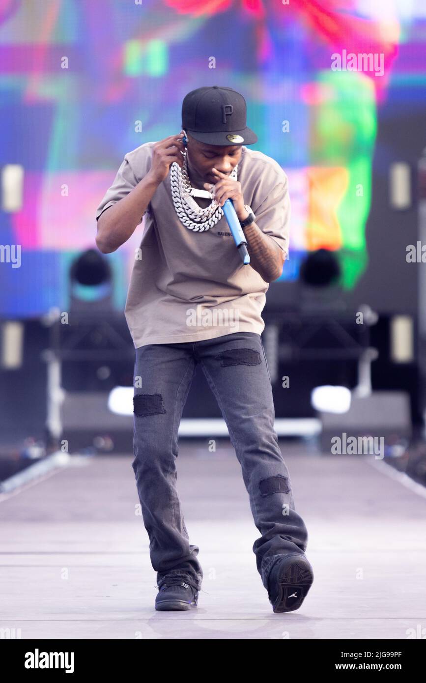 Roddy Ricch performing at the Wireless Festival at Finsbury Park in ...