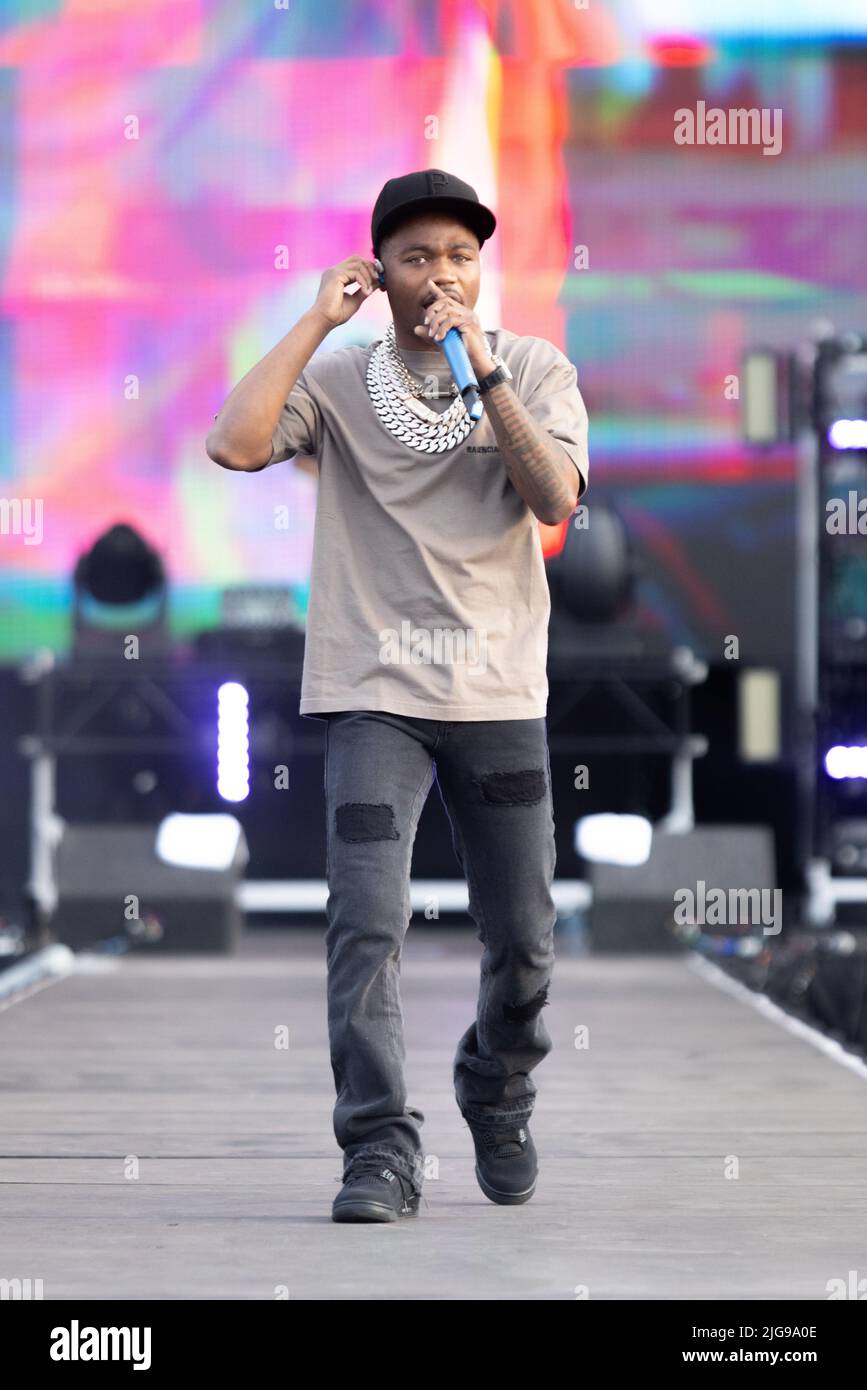 Roddy Ricch performing at the Wireless Festival at Finsbury Park in ...