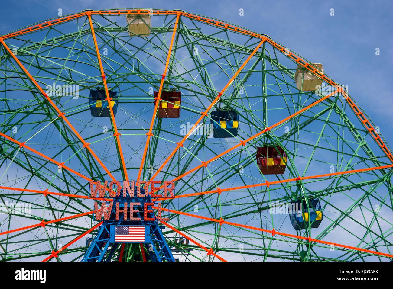 Wonder Wheel at Coney Island Brooklyn NYC Stock Photo - Alamy