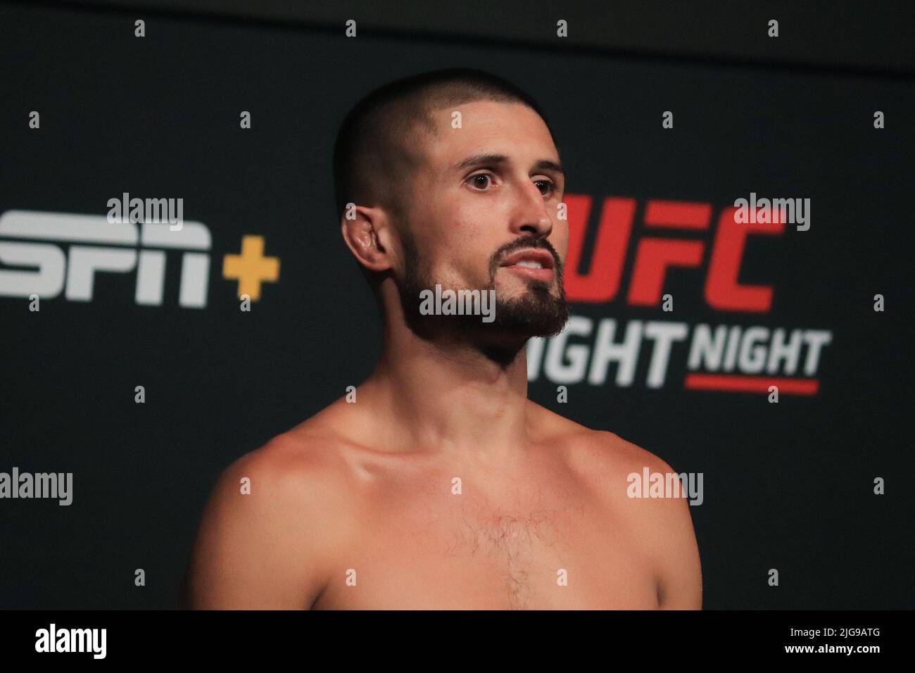 LAS VEGAS, NV - JULY 8: Ronnie Lawrence poses on the scale during the ...