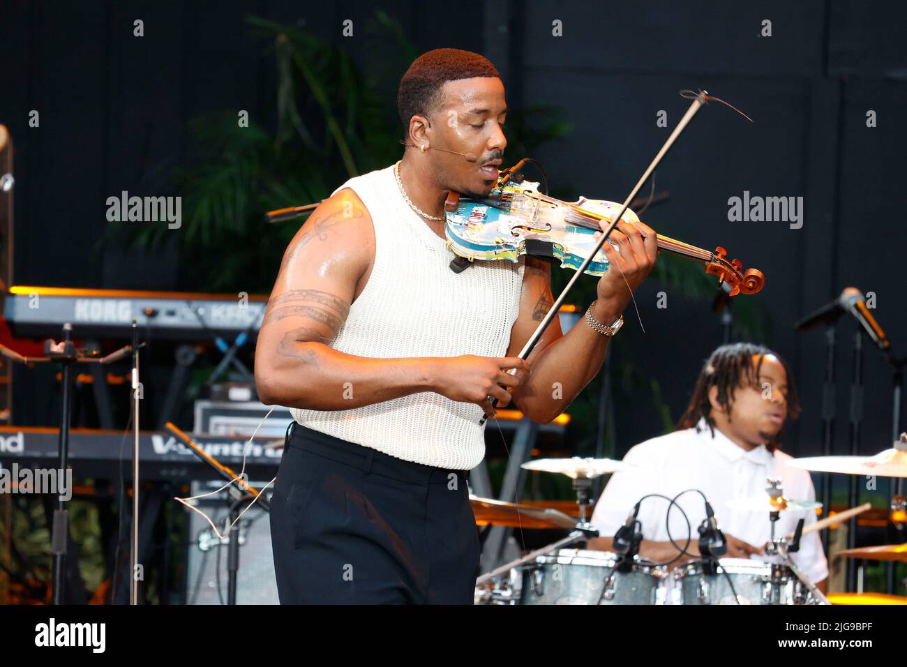 Damien Escobar At The Dell Music Center Summer Music Concert Series ...