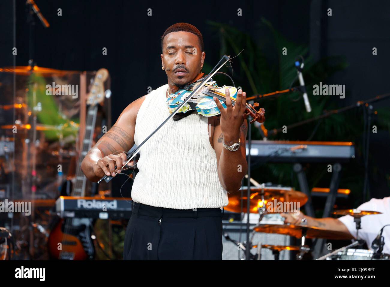 Damien Escobar At The Dell Music Center Summer Music Concert Series ...