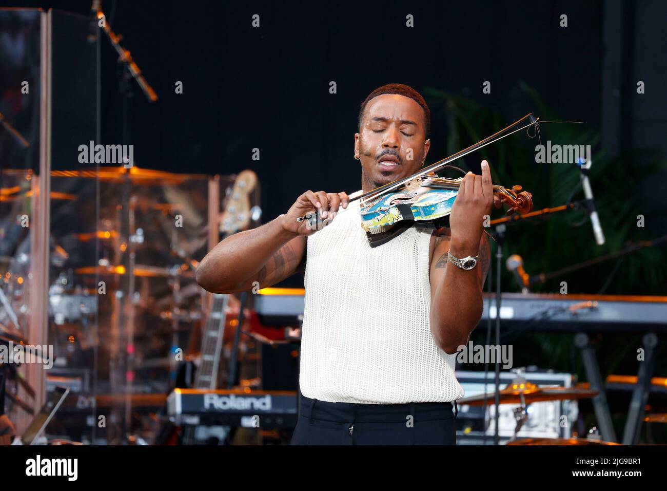 Damien Escobar At The Dell Music Center Summer Music Concert Series ...