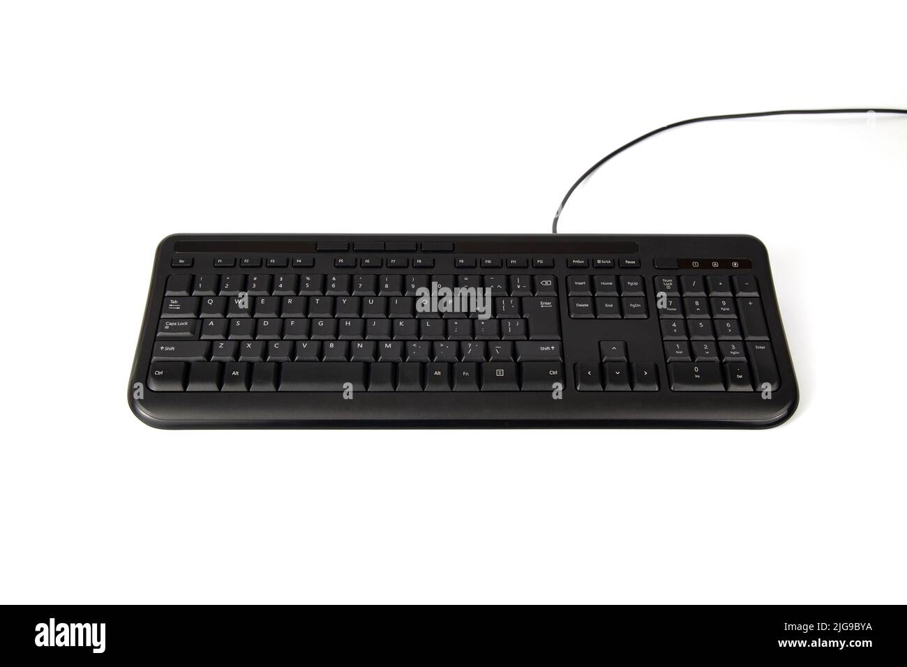 black keyboard isolated on white background Stock Photo - Alamy