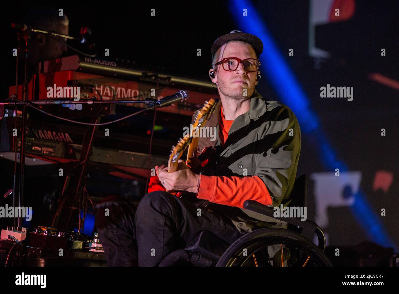 Eric Howk of Portugal. The Man at Summerfest Music Festival on July 7 ...
