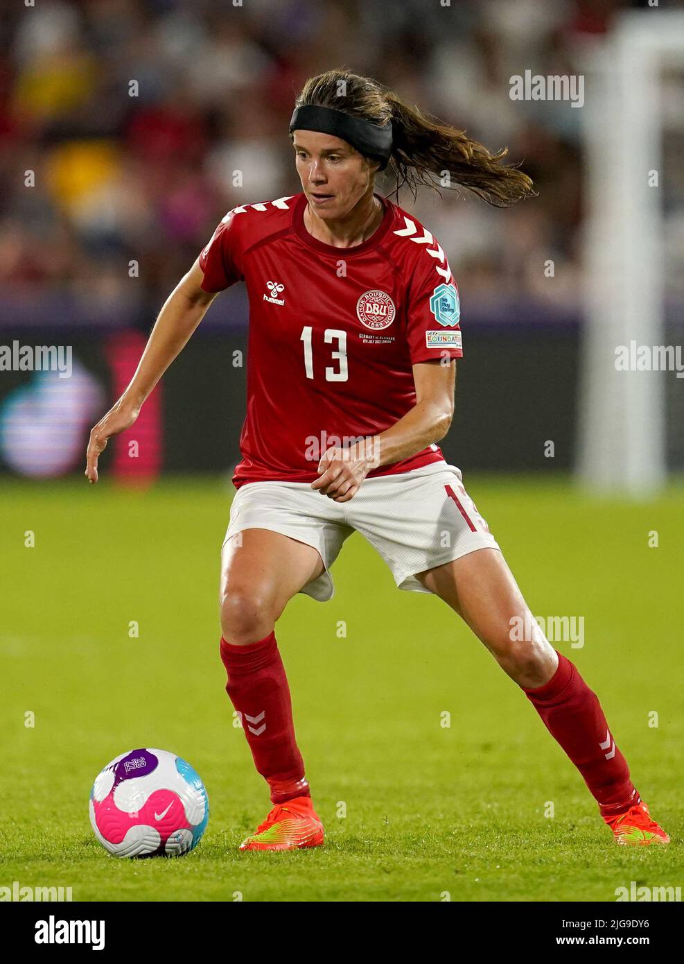 Denmark’s Sofie Pedersen in action during the UEFA Women's Euro 2022 ...