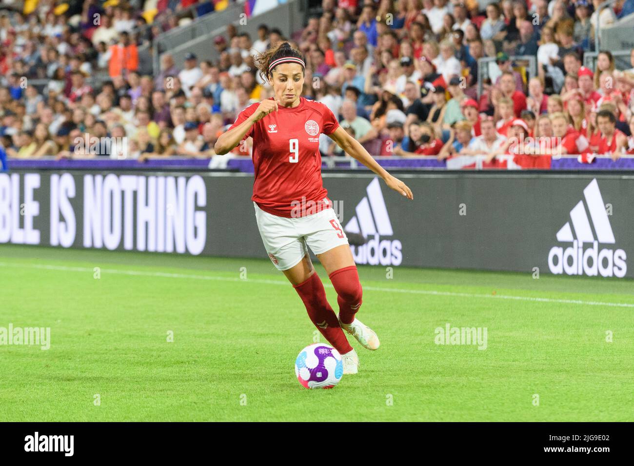 July 8, 2022: Nadia Nadim (9 Denmark) during the UEFA Womens Euro 2022 ...