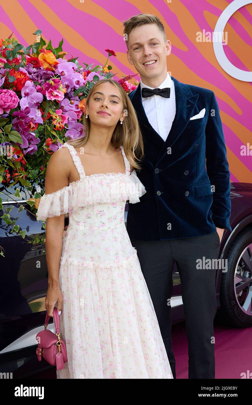 Henley On Thames, UK . 8 July, 2022 . Amber Driscoll and Casper Lee ...