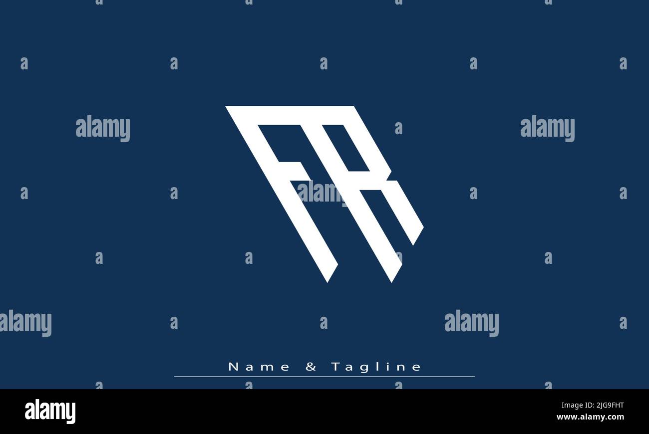 Alphabet letters Initials Monogram logo FR , RF Stock Vector Image ...