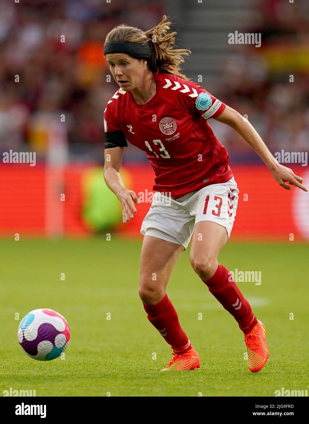Denmark’s Sofie Pedersen in action during the UEFA Women's Euro 2022 ...