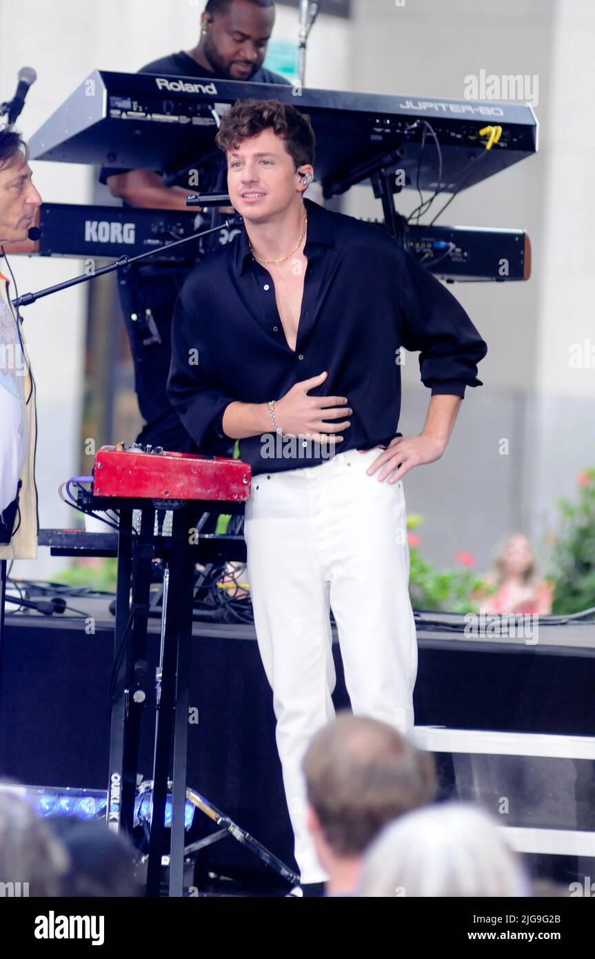 New York, United States. 08th July, 2022. Charlie Puth performs on the ...
