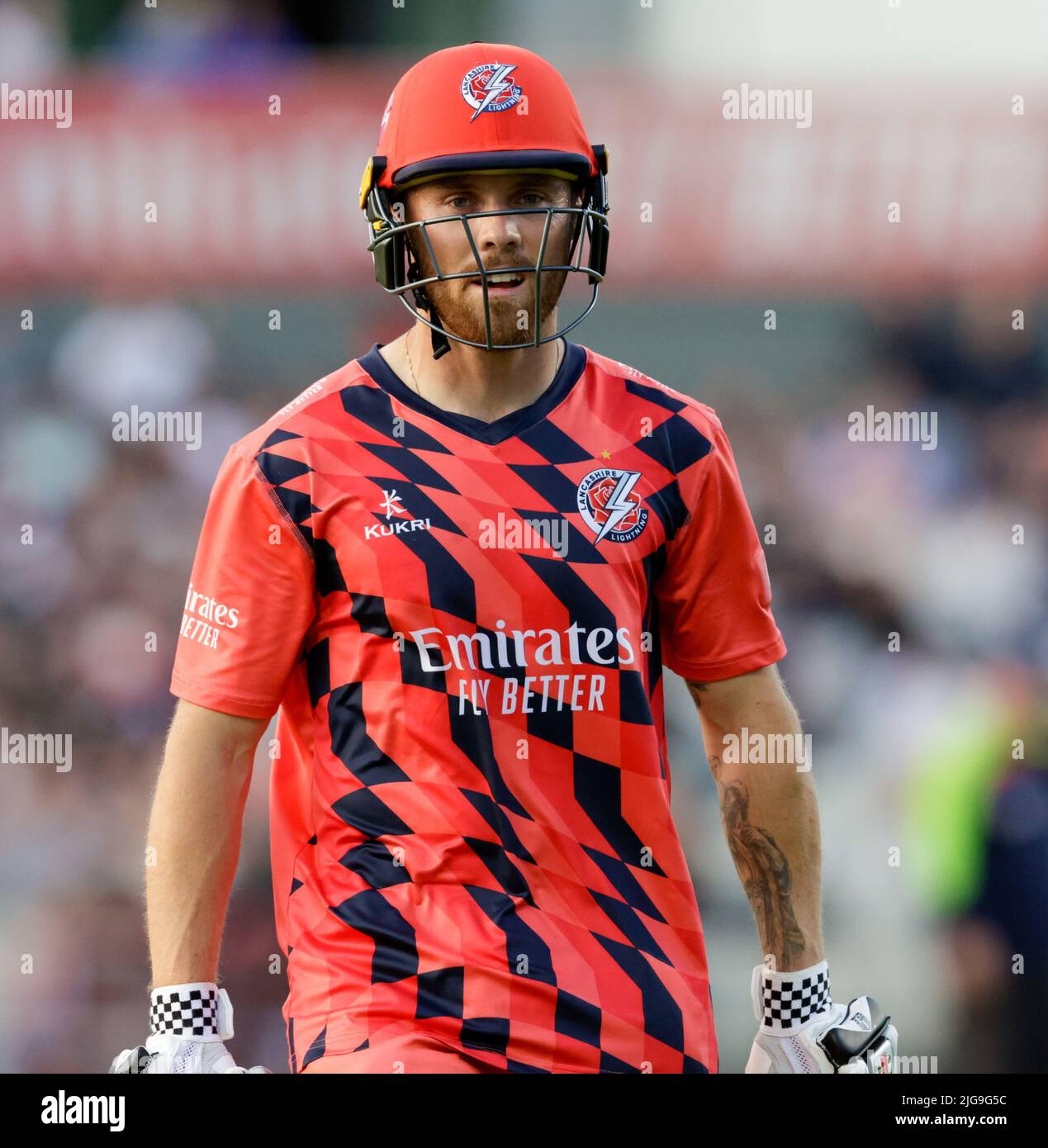 8th July 2022, Old Trafford, Manchester, England: Vitality Blast T20 ...