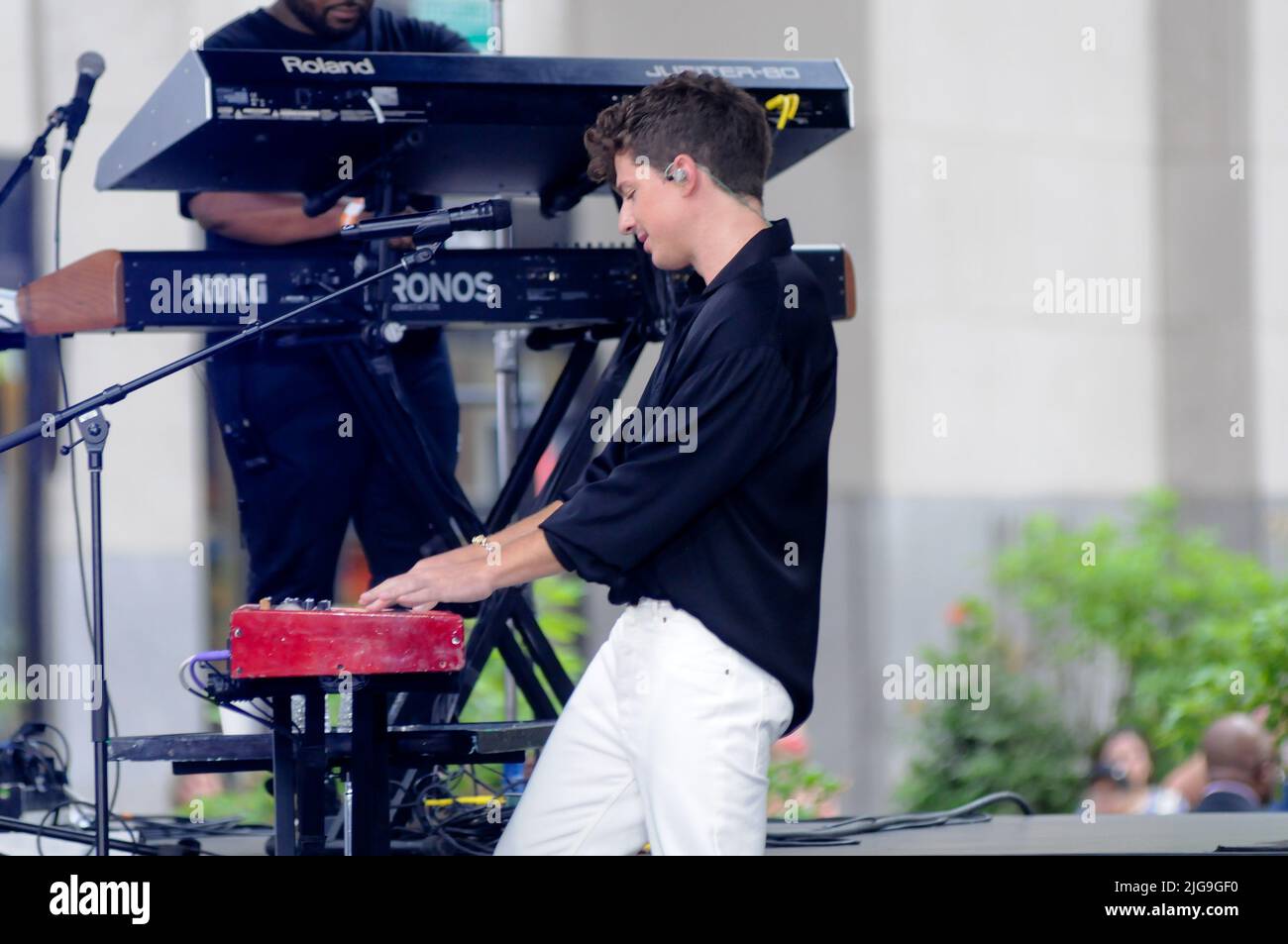 Charlie Puth performs on the 'Today' TV Show at Rockefeller Center in ...