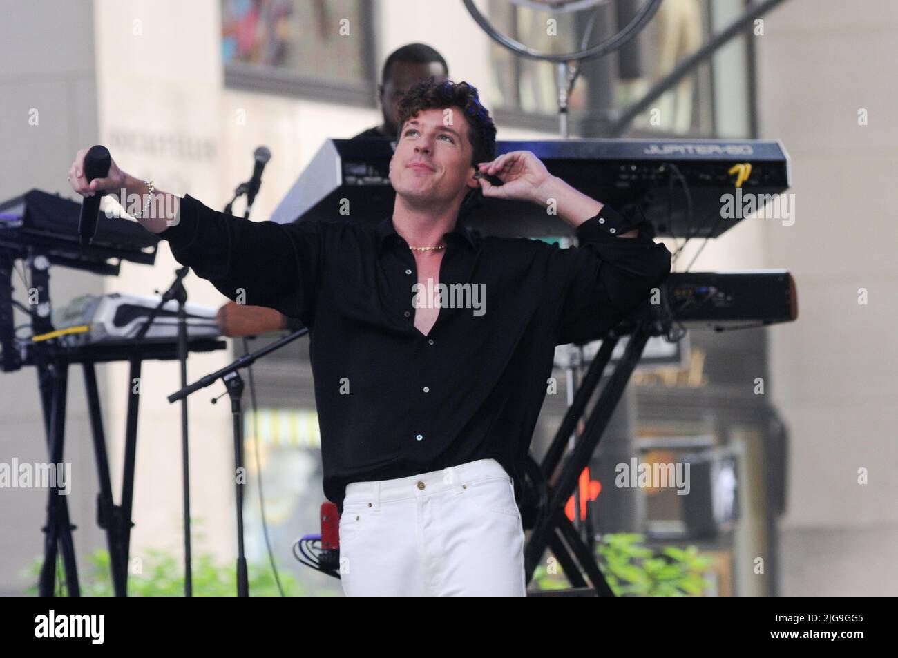 New York, United States. 08th July, 2022. Charlie Puth performs on the ...