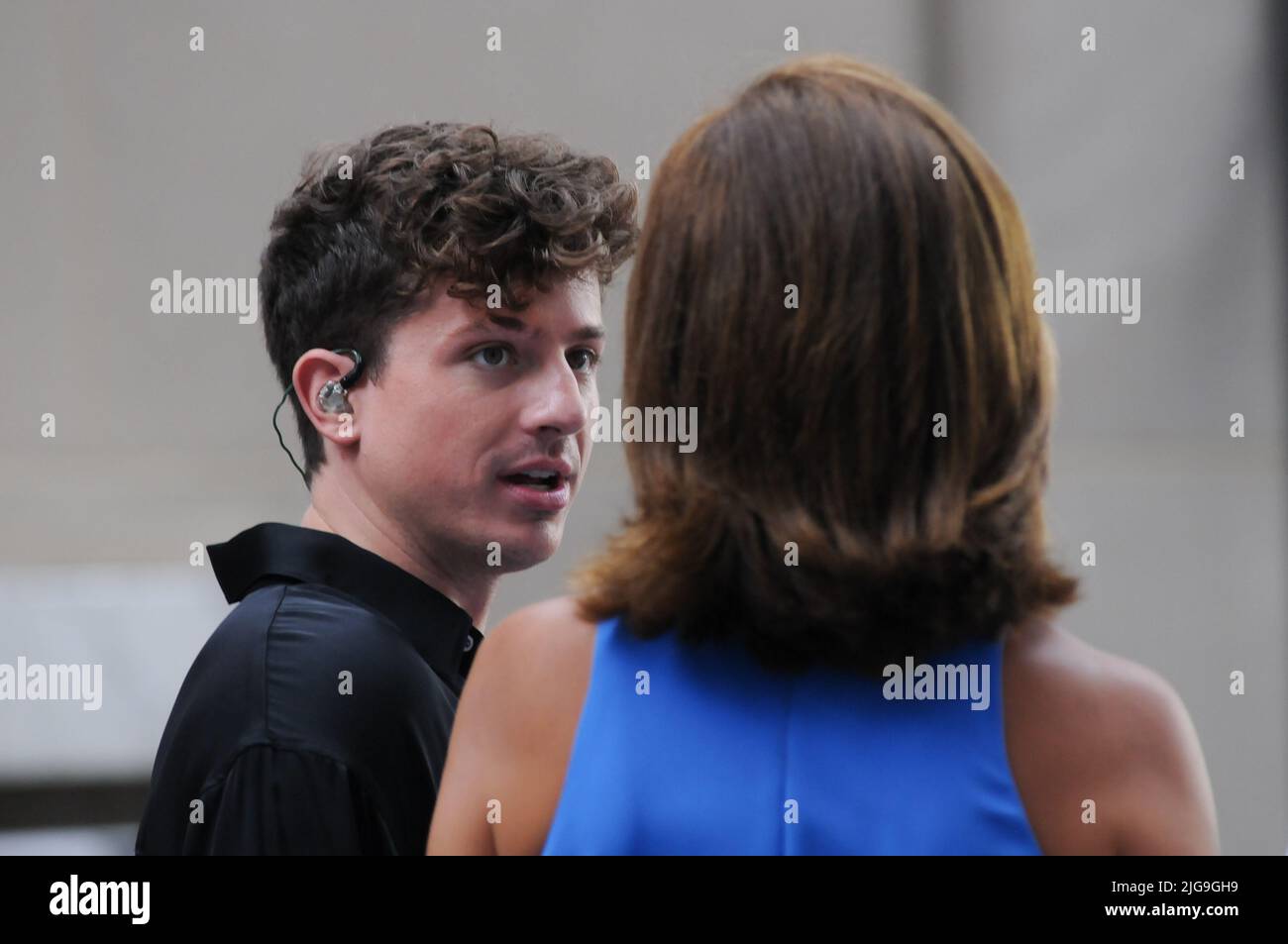 Charlie Puth and Hoda Kotb are seen on the 'Today' TV Show taping at ...