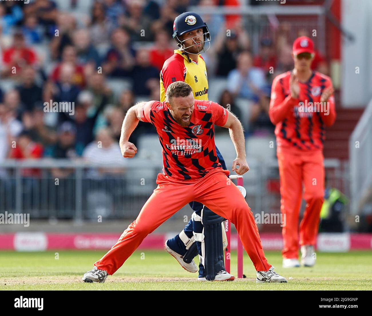 8th July 2022, Old Trafford, Manchester, England: Vitality Blast T20 ...